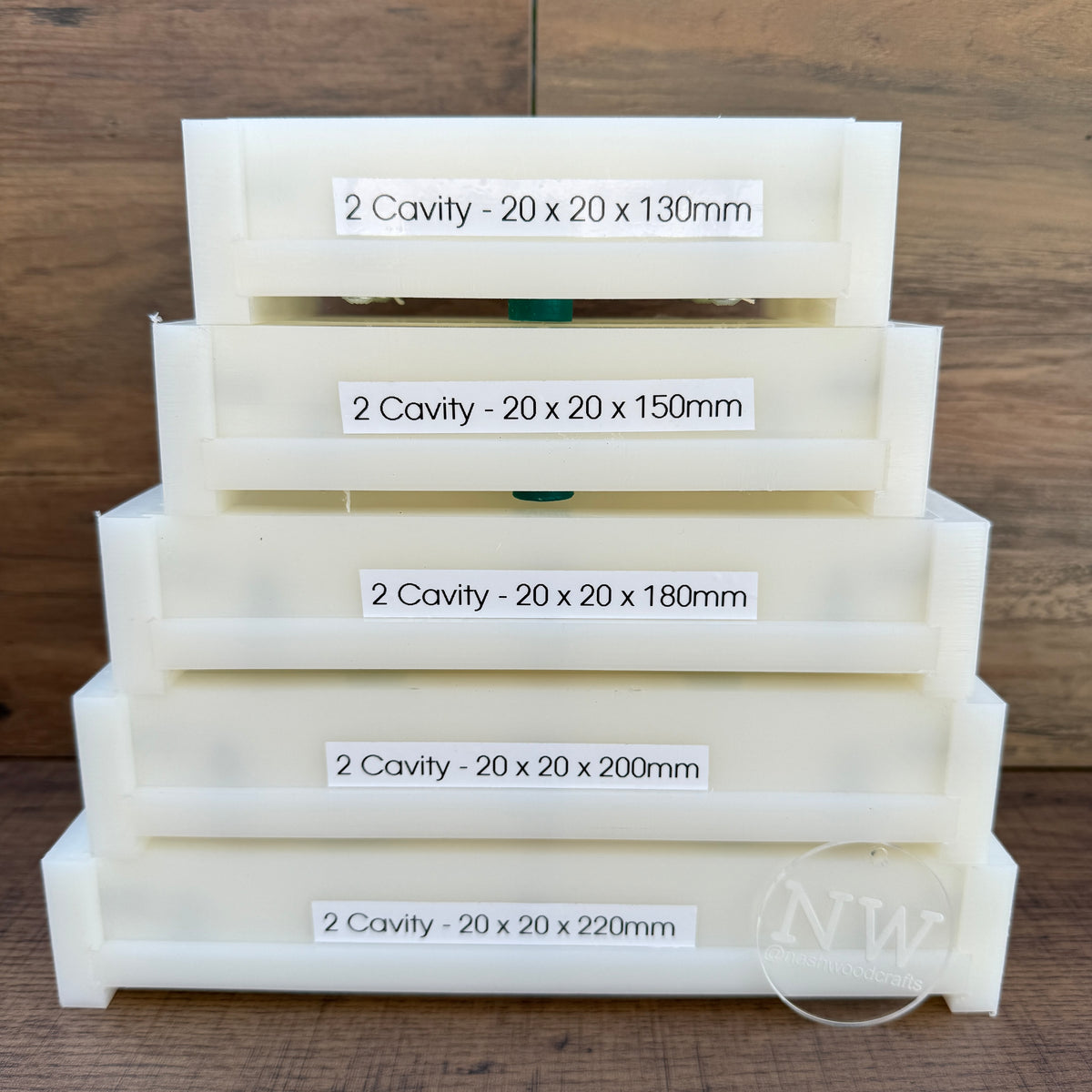 20 x 20mm Pen Blank Casting mould - (2 x Cavity) – Nash Woodcrafts